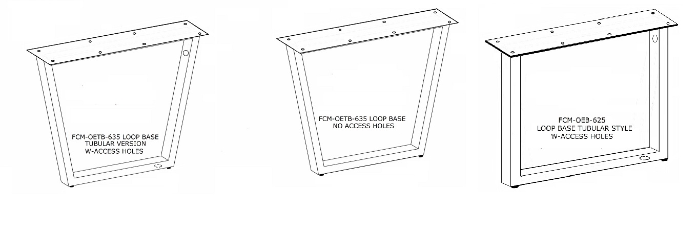 Loop Style Open End Bases